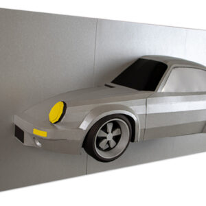 Ducktail - Papercraft Car - Wall Sculpture - Shop
