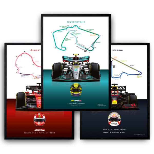 Formula 1 Custom Driver and Circuit poster - Shop