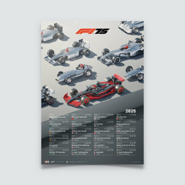 Formula 1® - 75th anniversary - Calendar Poster - 2025 - Shop