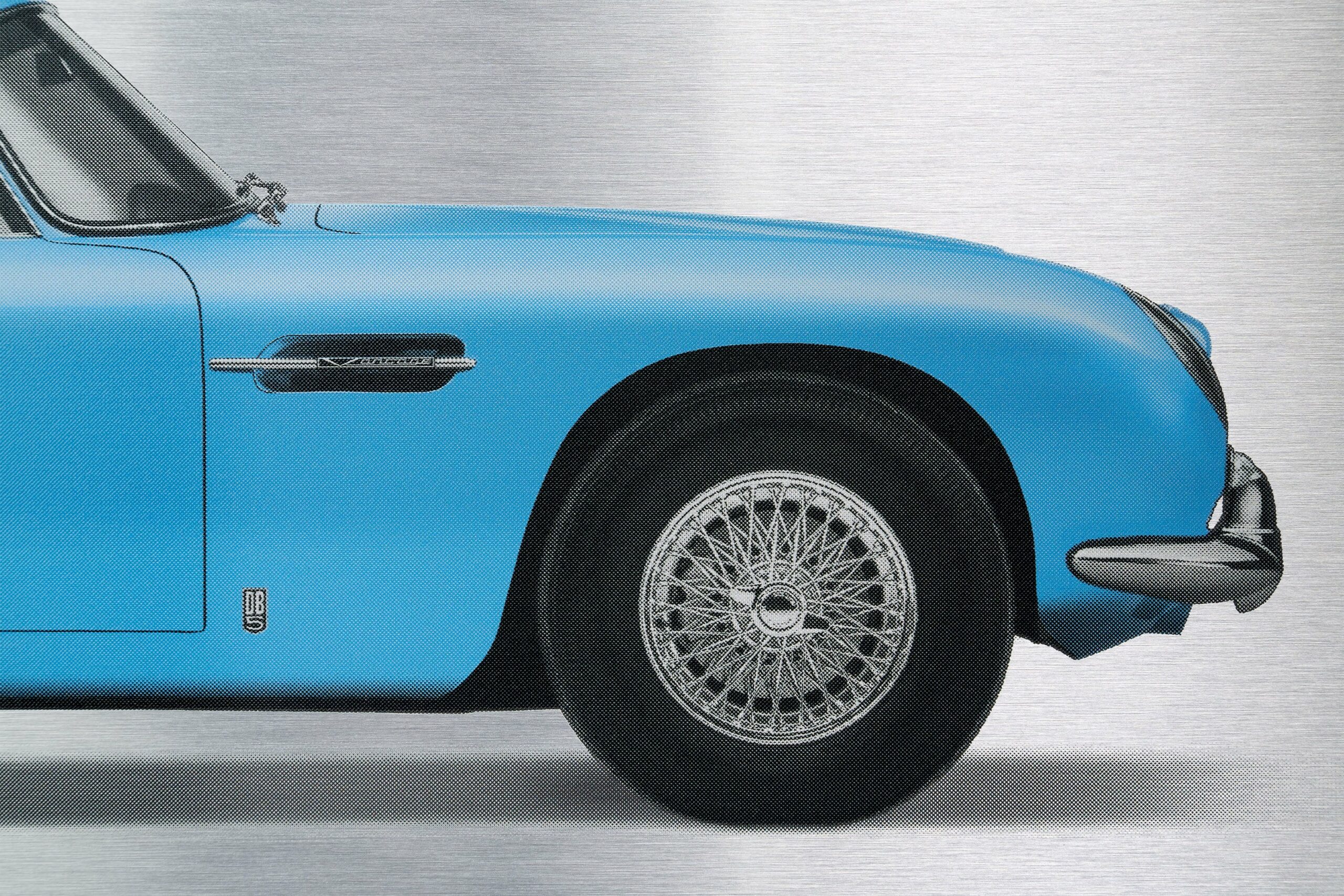 Aston Martin DB5 Vantage - 150cm Half Tone Flat Bed Print - Side View ...
